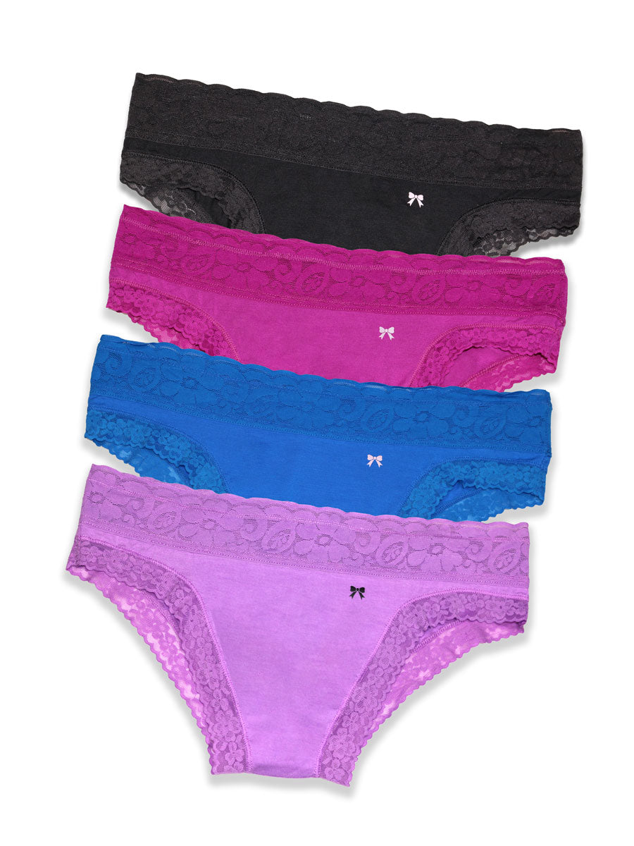 Men's Black Lace & Modal Panties - Sustainable Underwear - XDress UK