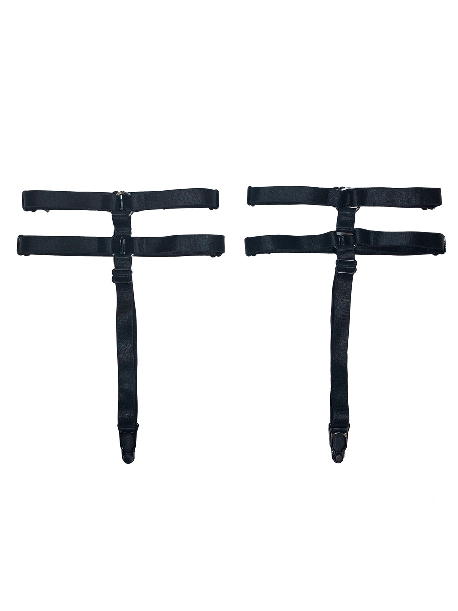 Black Garter Leg Straps for Men - Sexy Men's Lingerie - XDress UK